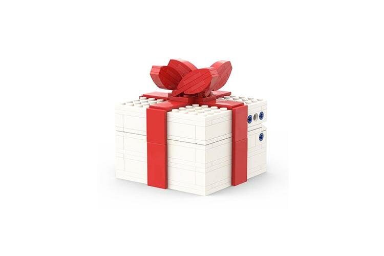 Набор конструктора унисекс LEGO Новый год Коробка из блоков 300 шт, 6339339, 5760552