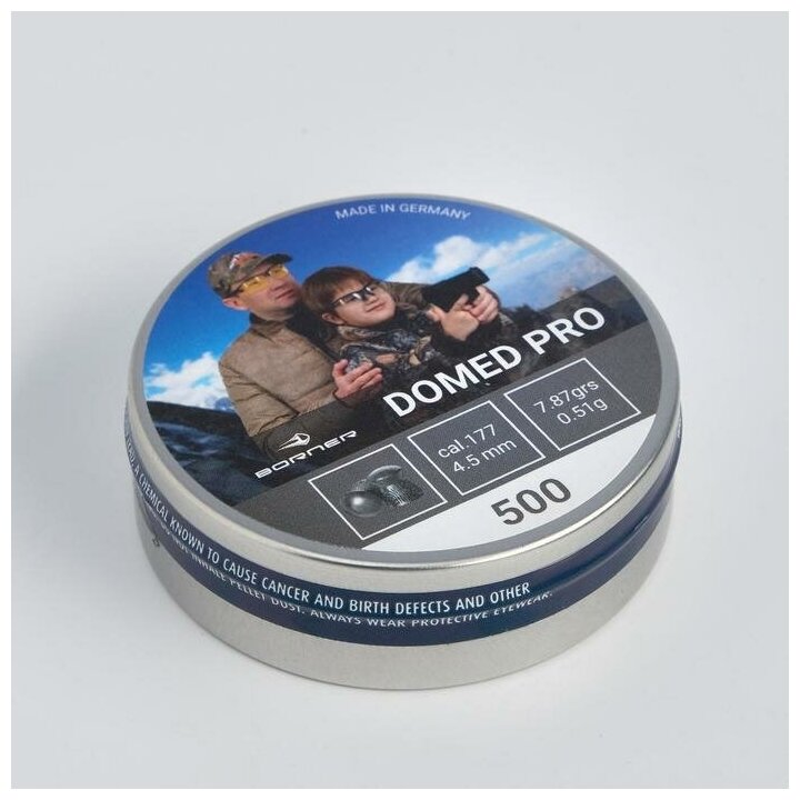 Borner Пуля пневм. Borner "Domed Pro", 4,5 (500 шт.) 0,51гр.