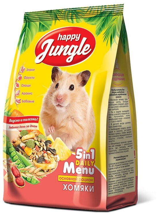 Хэппи Джангл J117 Корм для хомяков 400г
