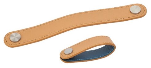 Ручка-скоба H100-160, кожа (1 шт)