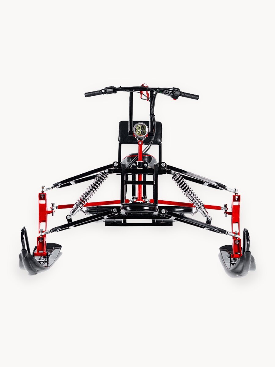 Лыжный модуль для мотобуксировщика 500 гусеница (усилен, пласт. лыжи, с подогревом ручек)