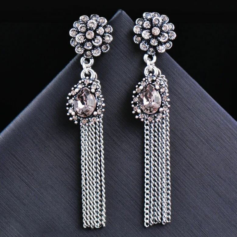 Серьги, циркон