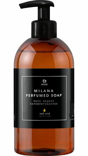 Grass Мыло жидкое Milana Парфюмированное, Oud Rood, с дозатором, 300 мл