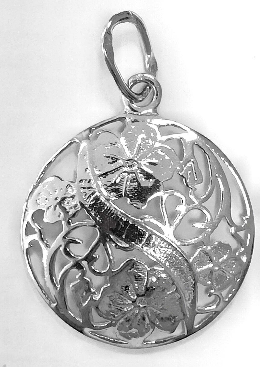 Подвеска, серебро, 925 проба, родирование