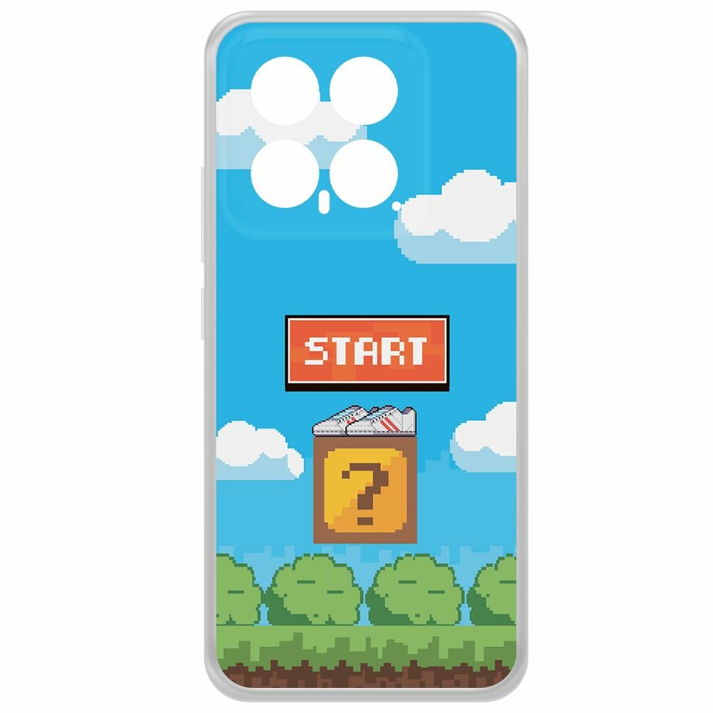 Чехол-накладка Krutoff Clear Case Кроссовки детские 8-Бит для Xiaomi 14