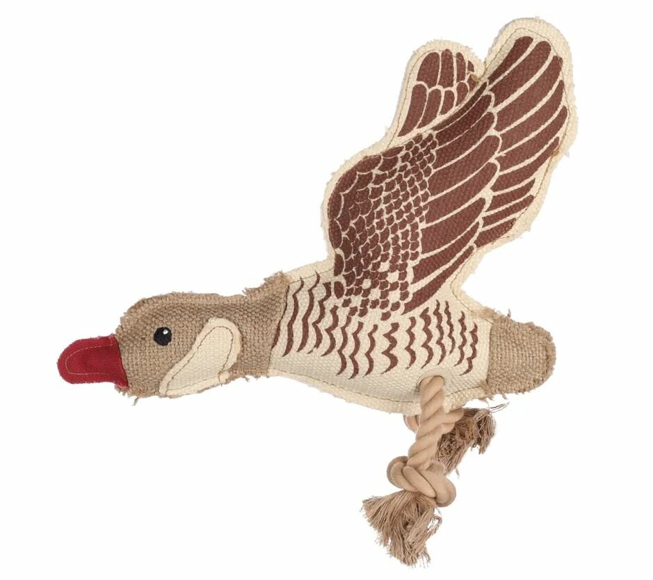 Игрушка с верёвкой "Гусь", 6 см Д х 31 см Ш х 29 см В, джут, коричневый
