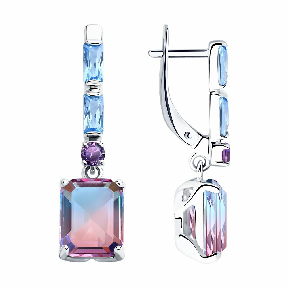 Серьги, серебро, 925 проба