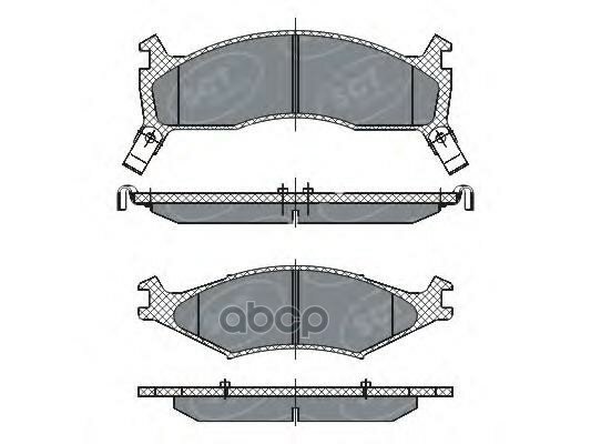 Колод. торм. задн. KIA SPORTAGE 2.0 94-03/KIA SHUMA 97-01 SCT арт. sp267