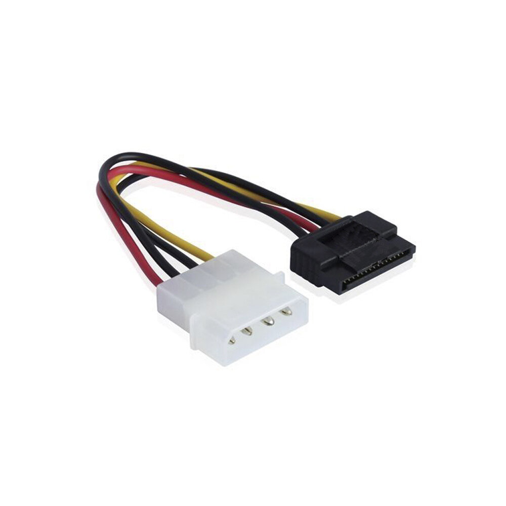 Кабель питания 0.15 м SATA GCR GC ST203 мOLEX 4pin SATA 12pin 18 AWG пакет