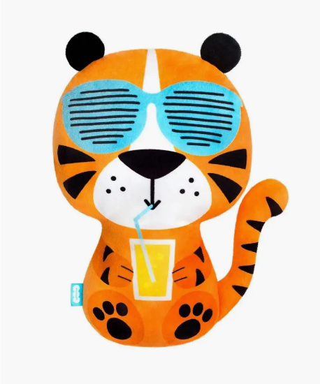Игрушка Мякиши "Тигр Вайб", мягкая, плюшевая, антистрессовая, оранжевая, 35см