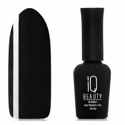 IQ Beauty, Гель-лак каучуковый Black orchid, 002, 10 мл (черный)