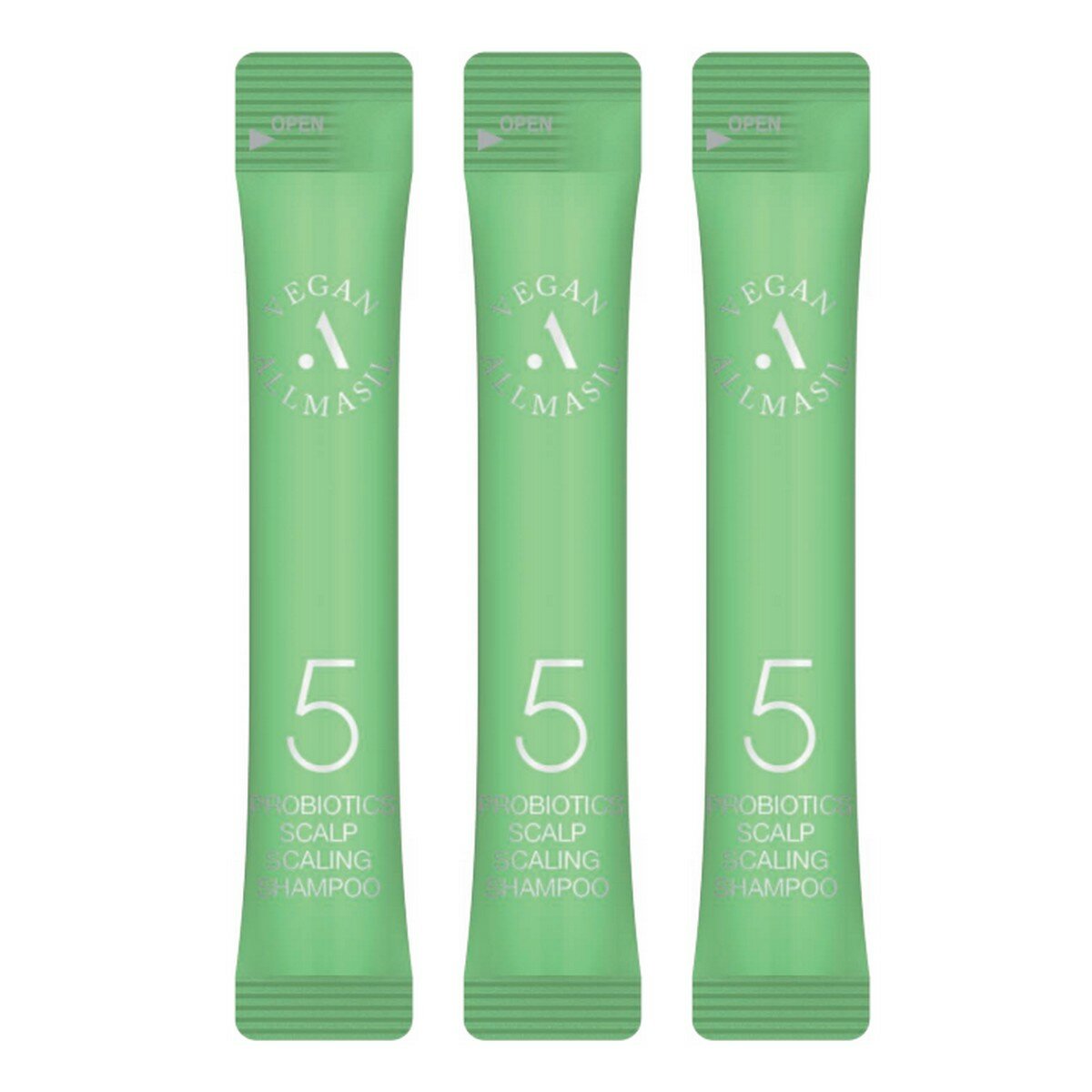 AllMasil Глубокоочищающий шампунь для волос с пробиотиками / Vegan 5 Probiotics Scalp Scaling Shampoo Stick Pouch, 20 шт. х 8 мл