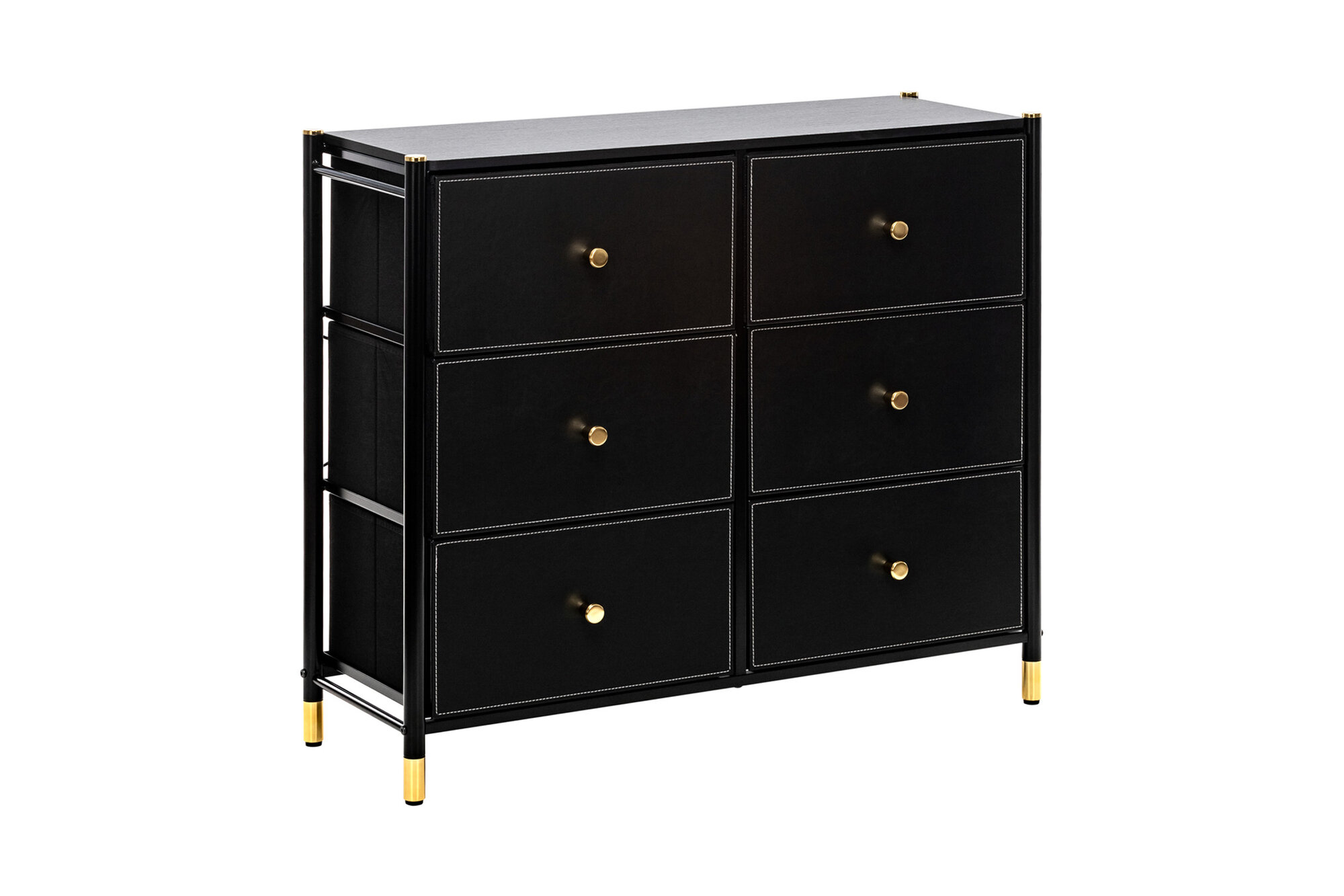 Комод для одежды Нонтон Leset Хайди, черный, 88.5x30x77.3 см