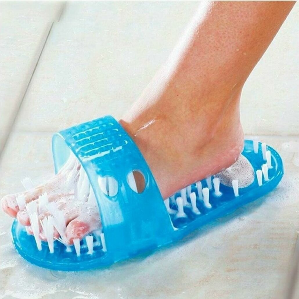 Массажная тапочка с камнем для пяток