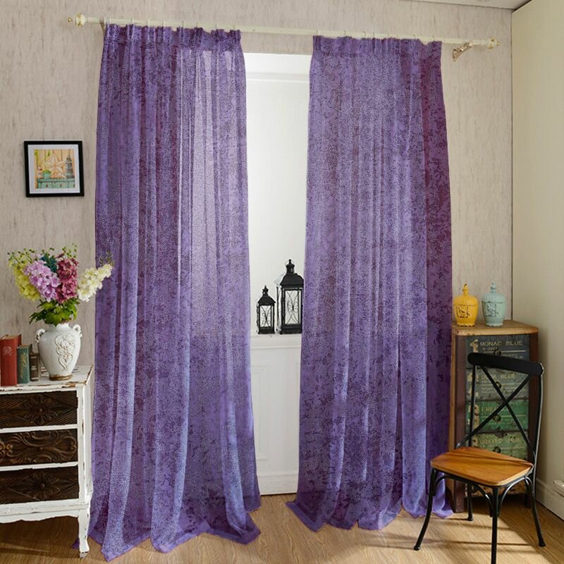 Тюль выс до 3,5 м с мраморным рисунком - 2 шторы ( шир 270 см х выс 340 см) арт ТМВ-707