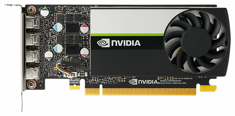 Видеокарта PNY NVIDIA Quadro T1000 (VCNT1000-SB) OEM