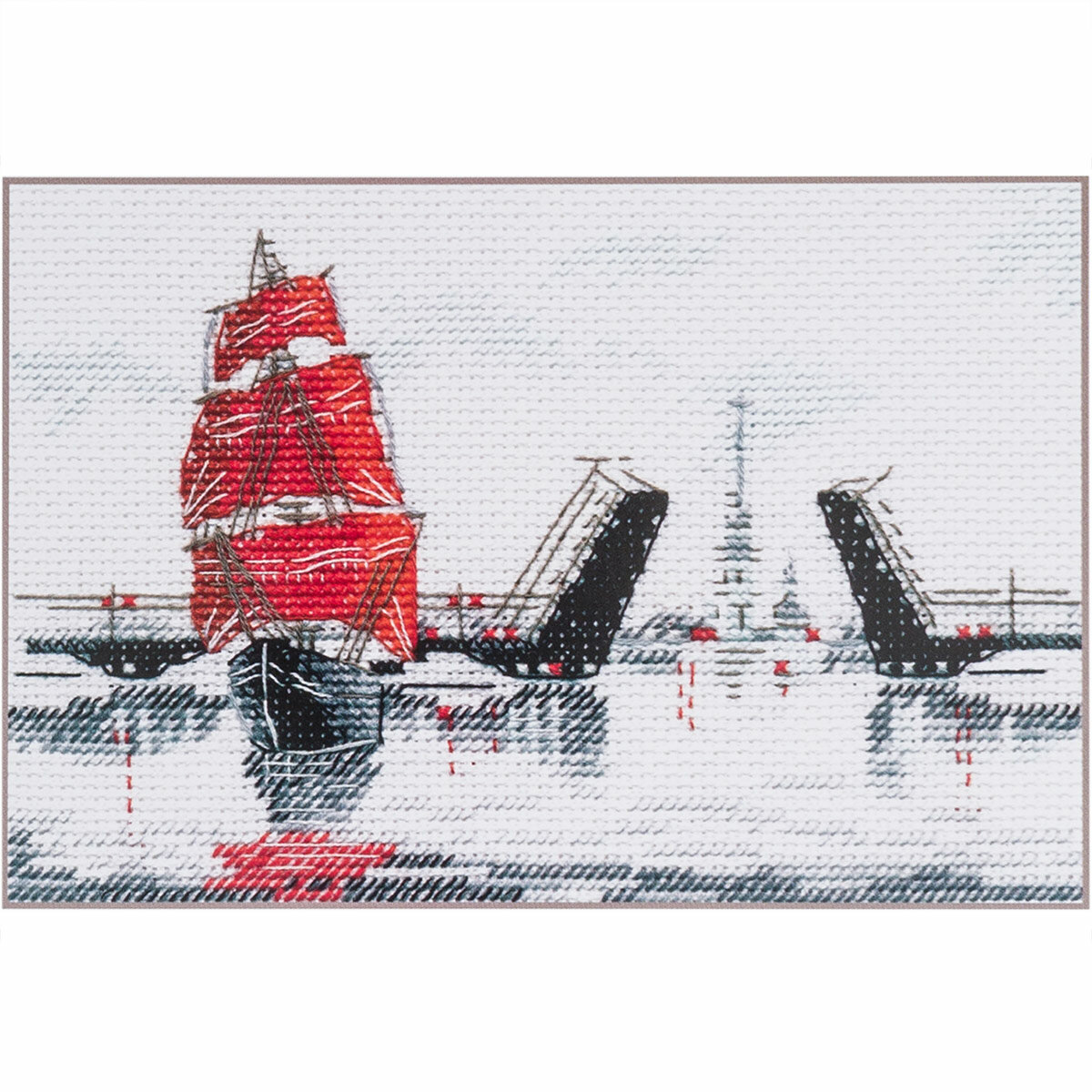 1625 Набор для вышивания овен 'Петербургские зарисовки-3' 15*10см