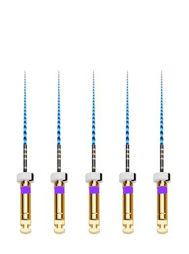 T-Flex, 21мм, размер 02/10, стерильные машинные файлы, никель-титан, 5 шт.