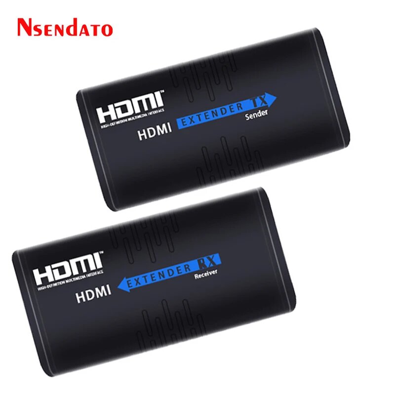 HDMI удлинитель Nsendato LKV373A V4.0 120м EU Plug, 1 TX 1 RX