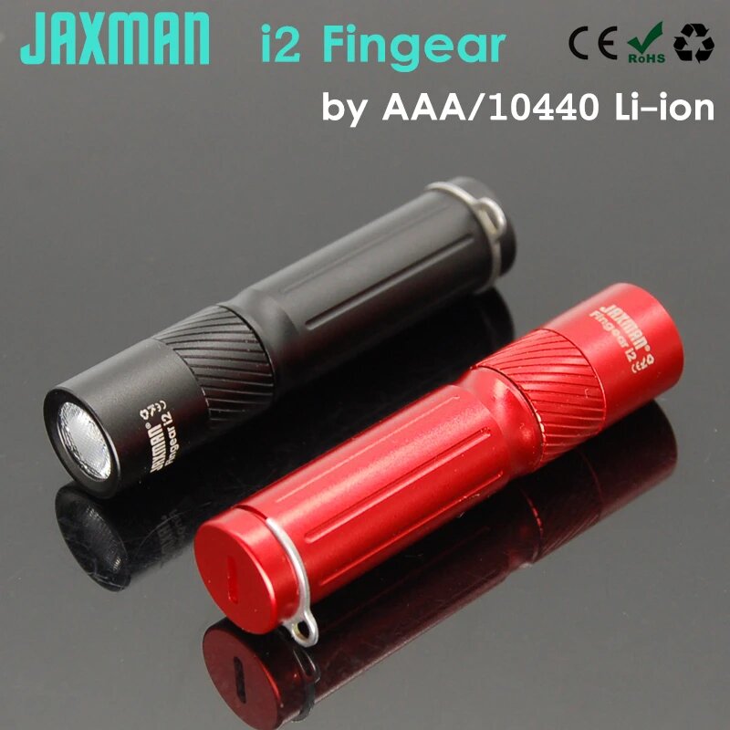 JAXMAN Fingear i2 LED фонарик Красный, COOLWHITE, WITHOUTbattery