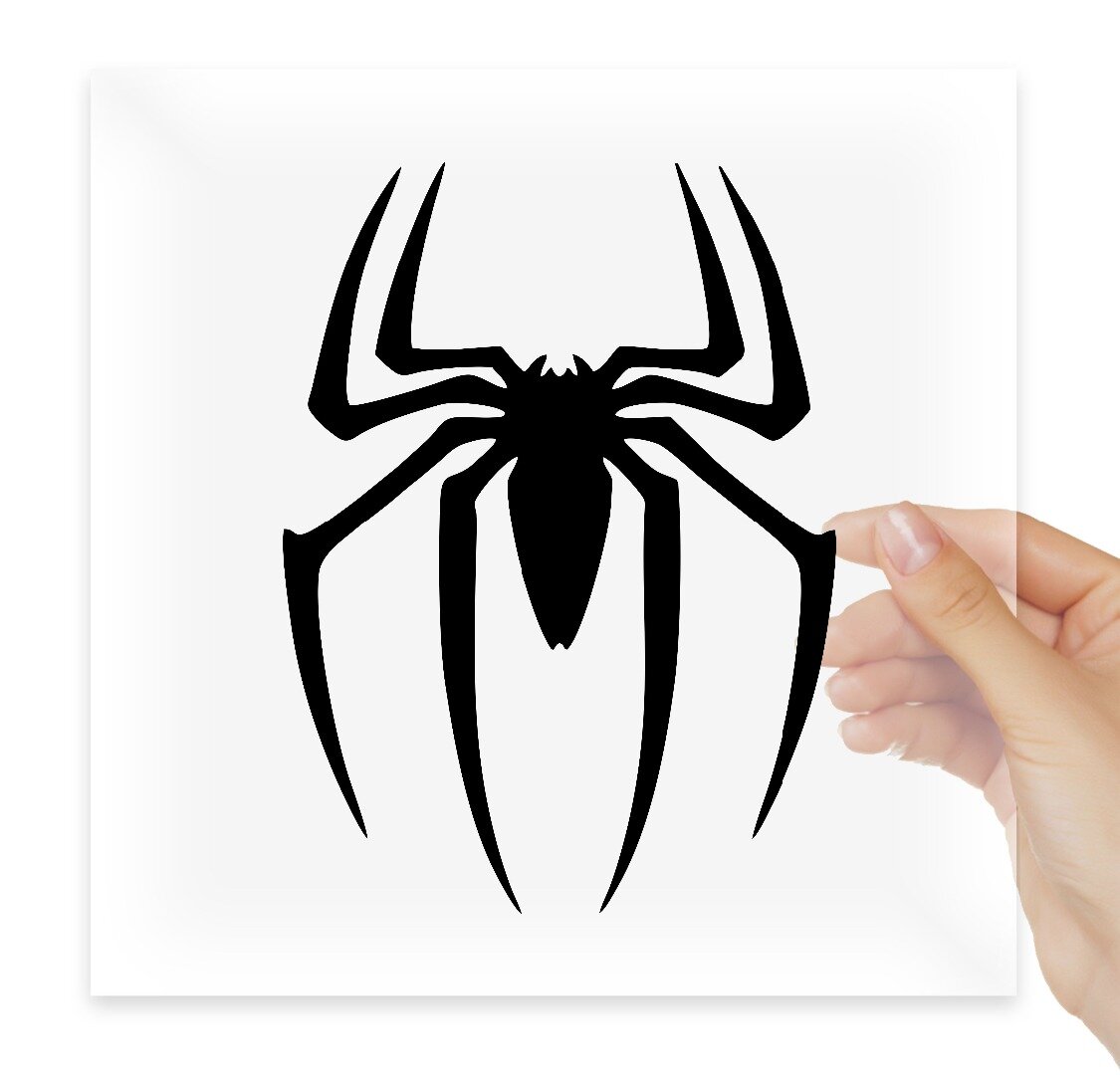 Автомобильная виниловая наклейка 20 см - SPIDER MAN человек паук, Стикер для окна авто