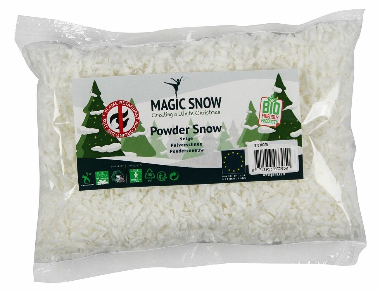 Искусственный снег из картофельного крахмала MAGIC SNOW - BIO, 1 л, Peha Magic BIO10005