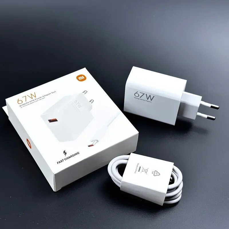 Зарядное устройство Xiaomi 67W, кабель USB Type-C 1M
