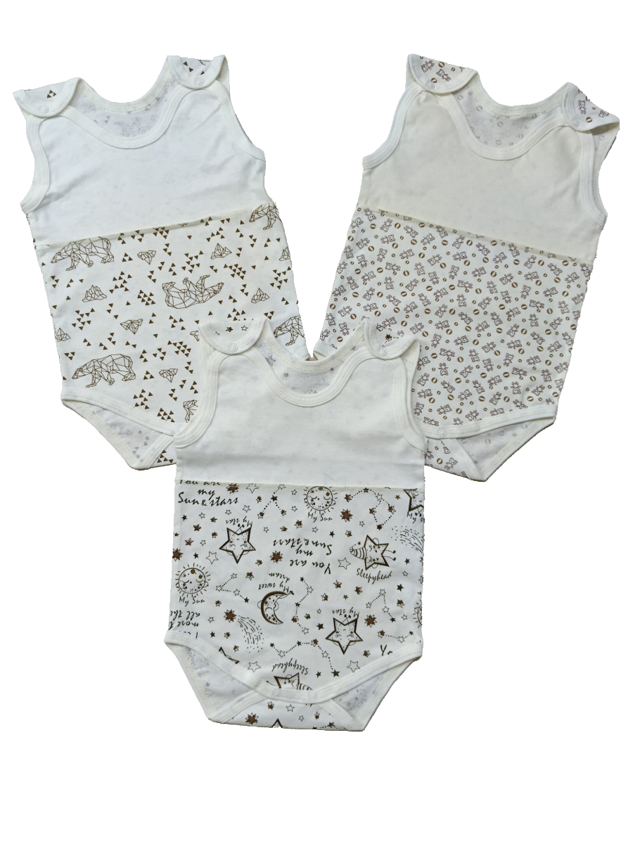 Боди базовая, комплект из 3 шт.