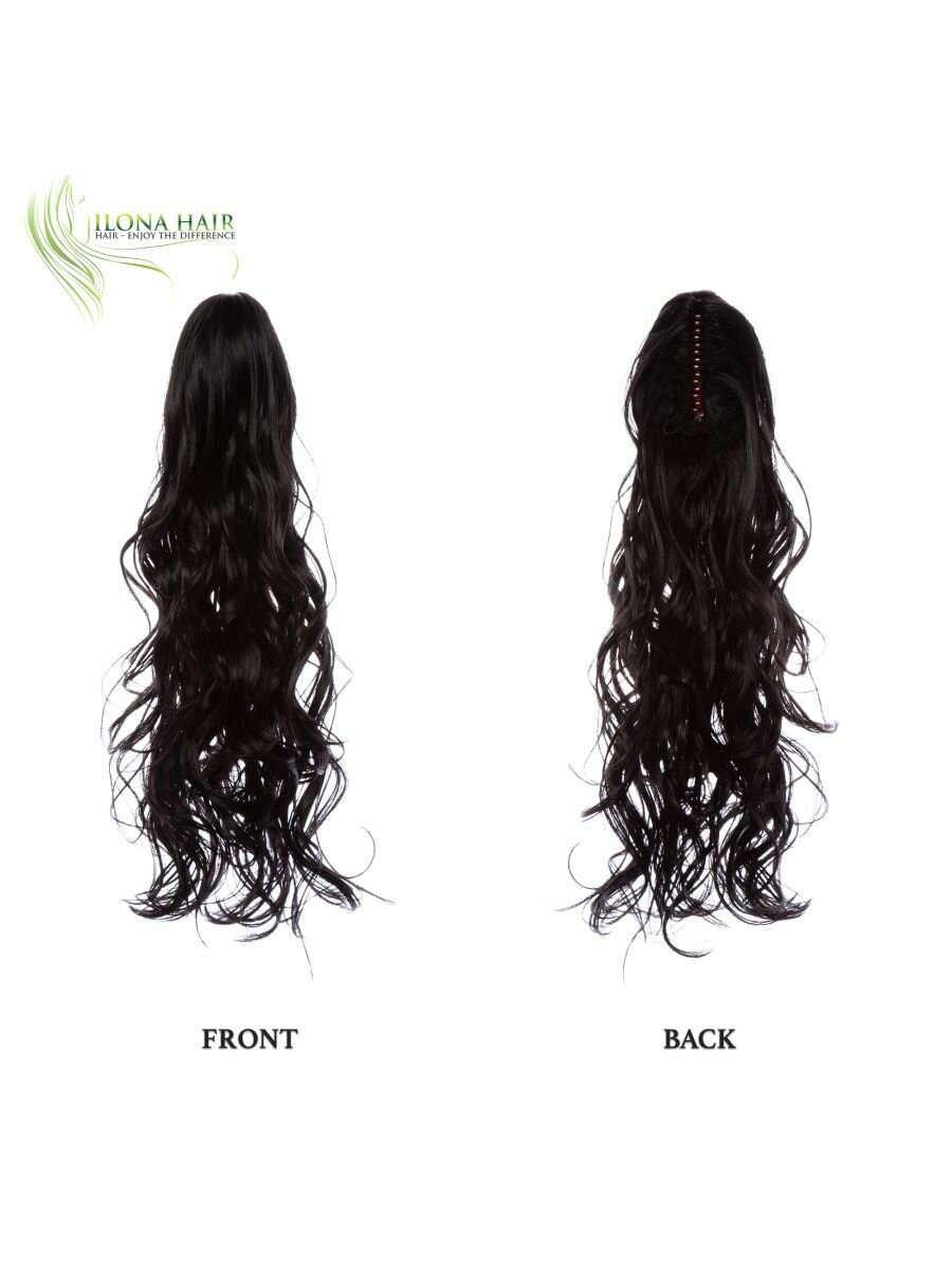 ILONA HAIR Шиньон хвост кудрявый из термоволос 50 см.