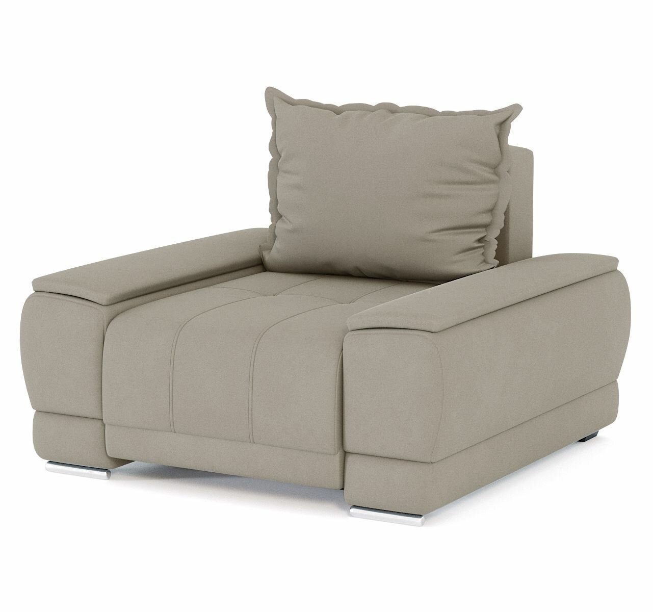 Кресло-кровать раскладное, для взрослых, Nordviks, еврокнижка, велюр Зара Лайт 04