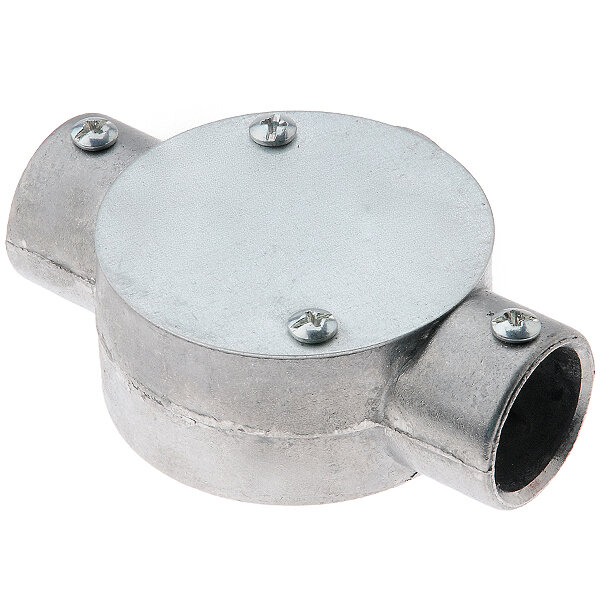 Коробка AABT751 распаечная 2 ввода 3/4 алюминиевая зажим винтом (2 шт. в комплекте)