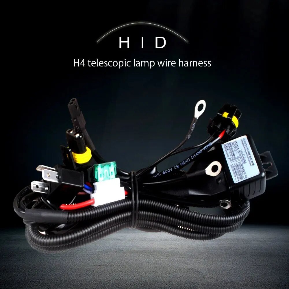 12 В 35 Вт 55 Вт HID Bi xenon H4 контроллер проводов для автомобильных фар модифицированное подключение hid биксеноновый объектив проектора автомобиля Авто