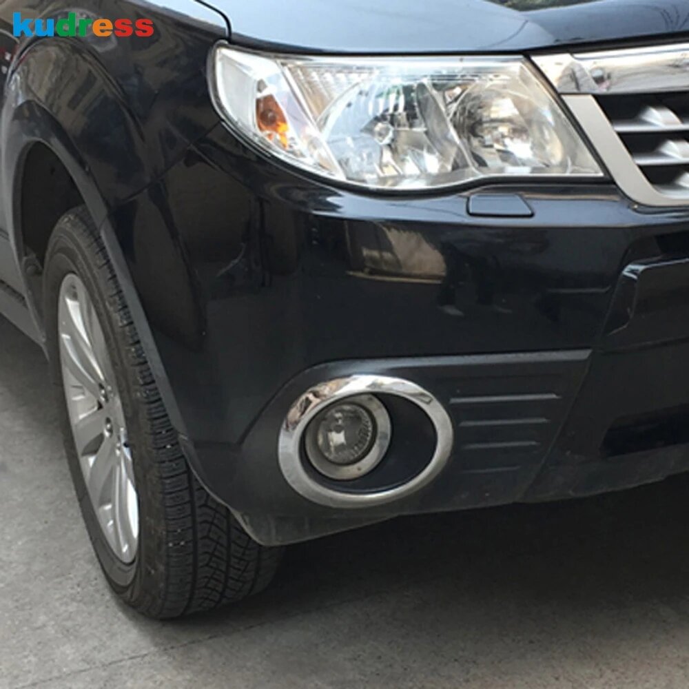 Для Subaru Forester 2009-2012 ABS Хромированная Автомобильная передняя противотуманная фара, отделка головки противотуманной фары, рамка для фар, Стайлинг, внешние аксессуары