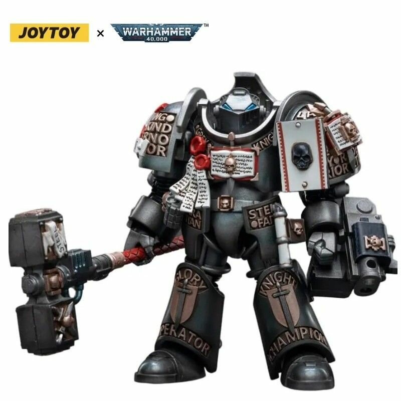 Подвижная фигурка JOYTOY Warhammer 40000 Grey Knights Terminator Caddon Vibova