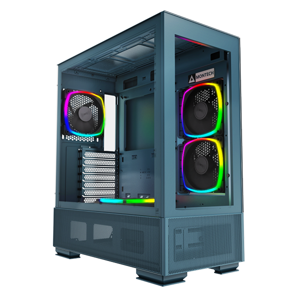 Компьютерный корпус ATX Montech Sky Two Morocco голубой