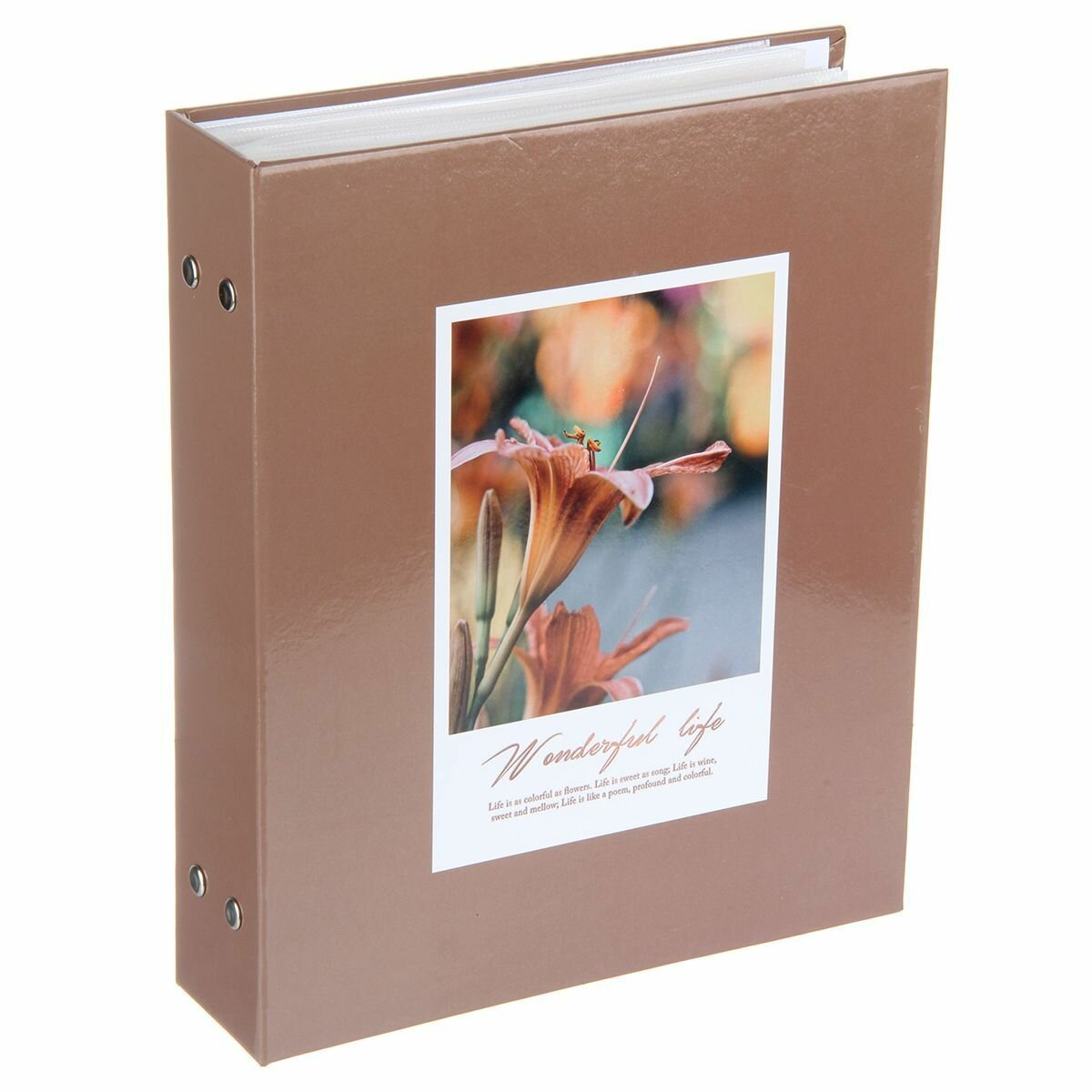 Фотоальбом Veld Co 134263, 200 фото, 50 листов с кармашками, формат 10x15 см