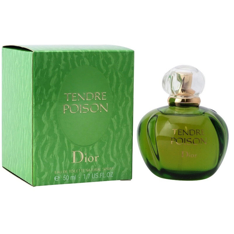 Туалетная вода для женщин Christian Dior Poison Tendre 50 мл / Духи Кристиан Диор Пуазон Тендер / Нежный яд