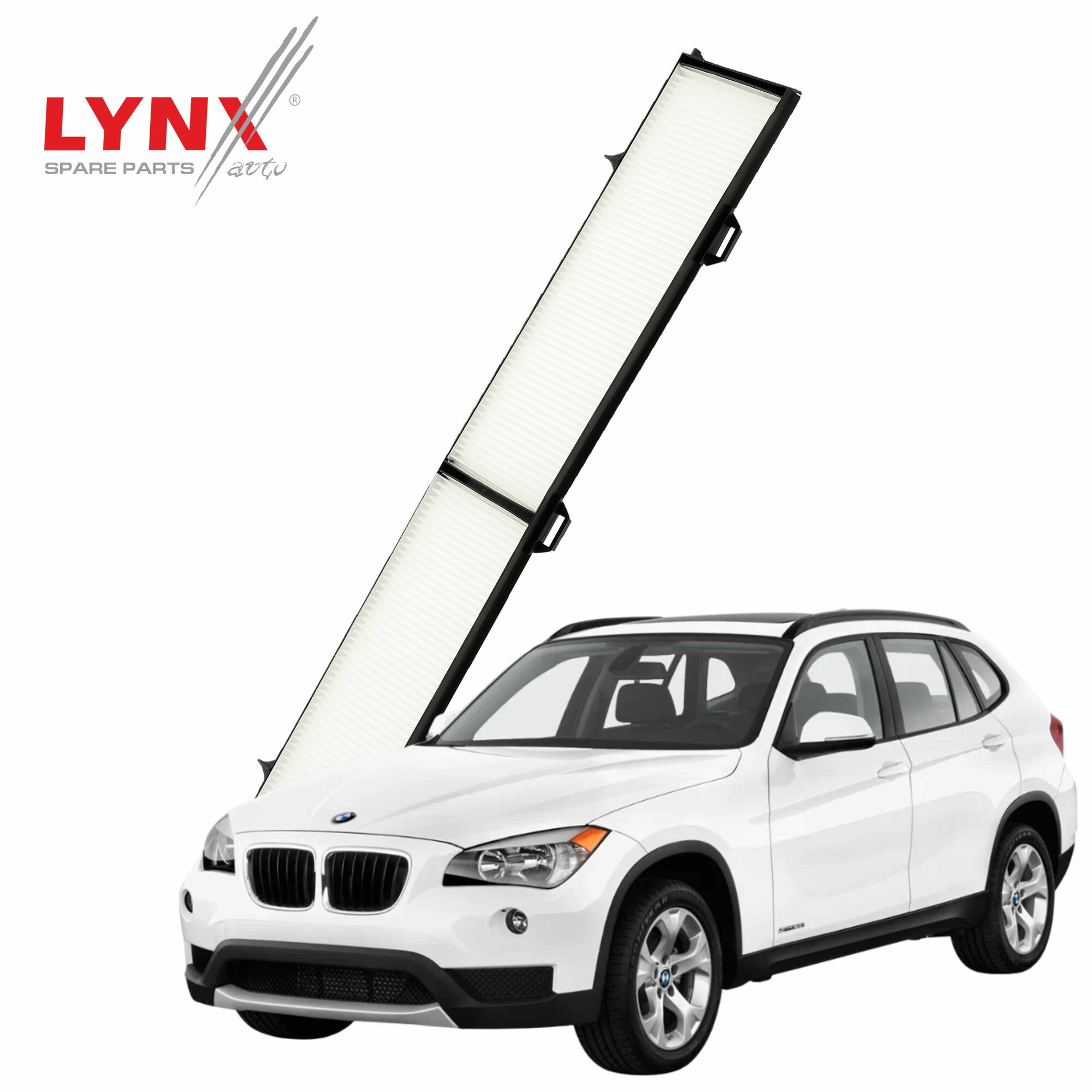 Фильтр салонный BMW X1 (1) / БМВ Х1 2009 2010 2011 2012 2013 2014 2015 / 1шт LYNXauto