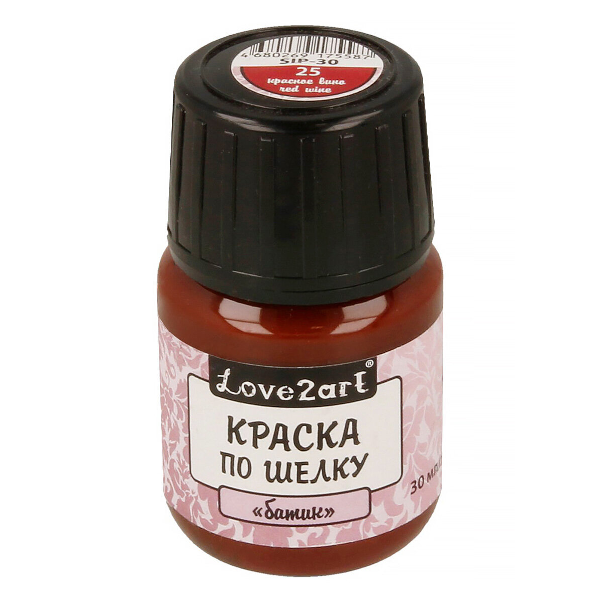 "Love2art" Краска по шелку "батик" SIP-30 30 мл 25 красное вино