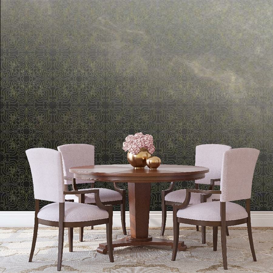 Фотообои Восточный орнамент с дымкой 14-818-M-Велюр 270 x 300 см (ВхШ) Бесшовные, флизелиновые, влагостойкие обои MasterFresok