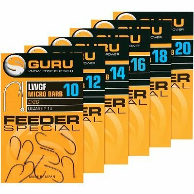 GURU Крючок LWG Feeder Special Eyed 16