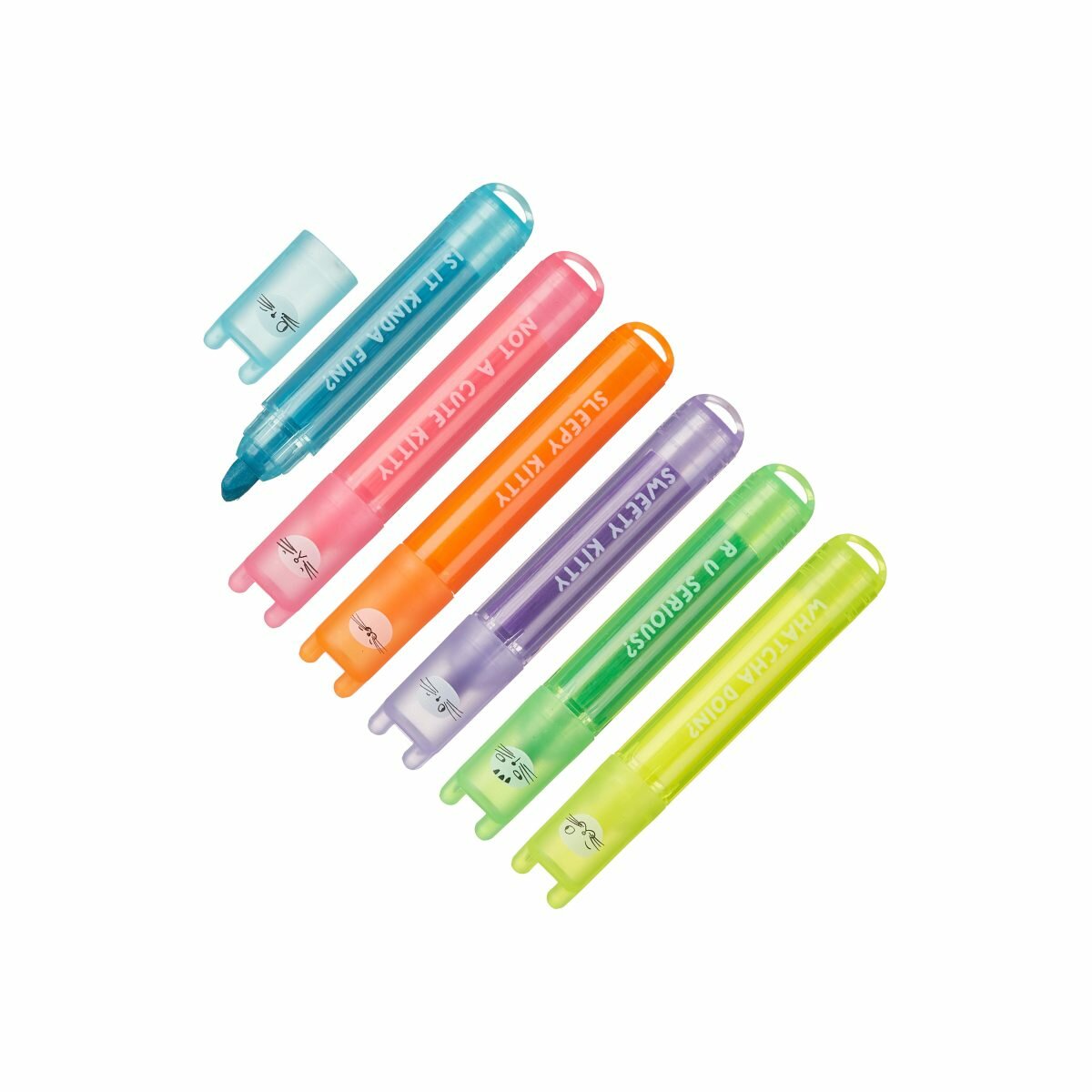 Набор маркеров-текстовыделителей M&G So Many Cats (1-3мм, 6 цветов, ароматизатор) 6шт. (1722018), 20 уп.