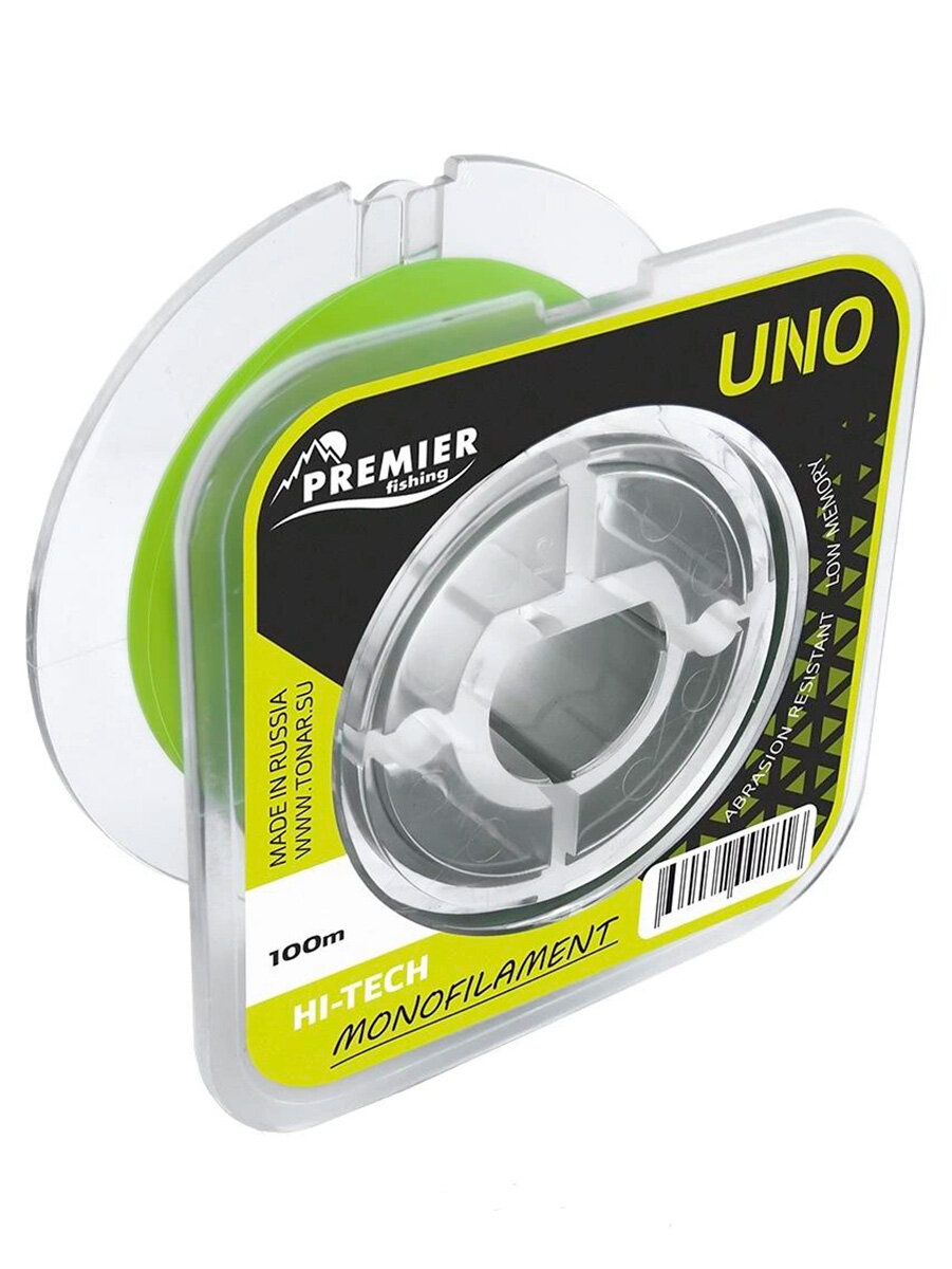 Леска для рыбалки Premier Fishing UNO F.Yellow Nylon 0,50mm/100m (PR-U-Y-050-100)