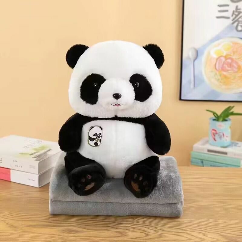 Игрушка подушка с пледом 3 в 1 Панда