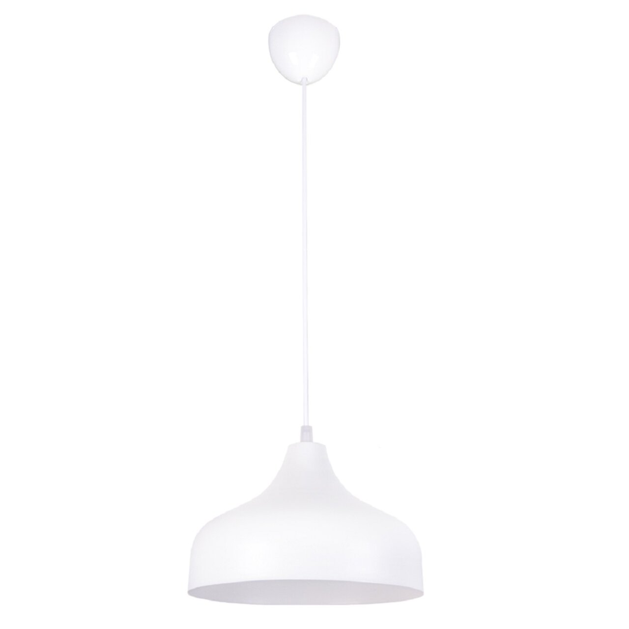 2515/1 Подвесной светильник Е27 40 Вт металл белый 23x23x84 см - минимализм