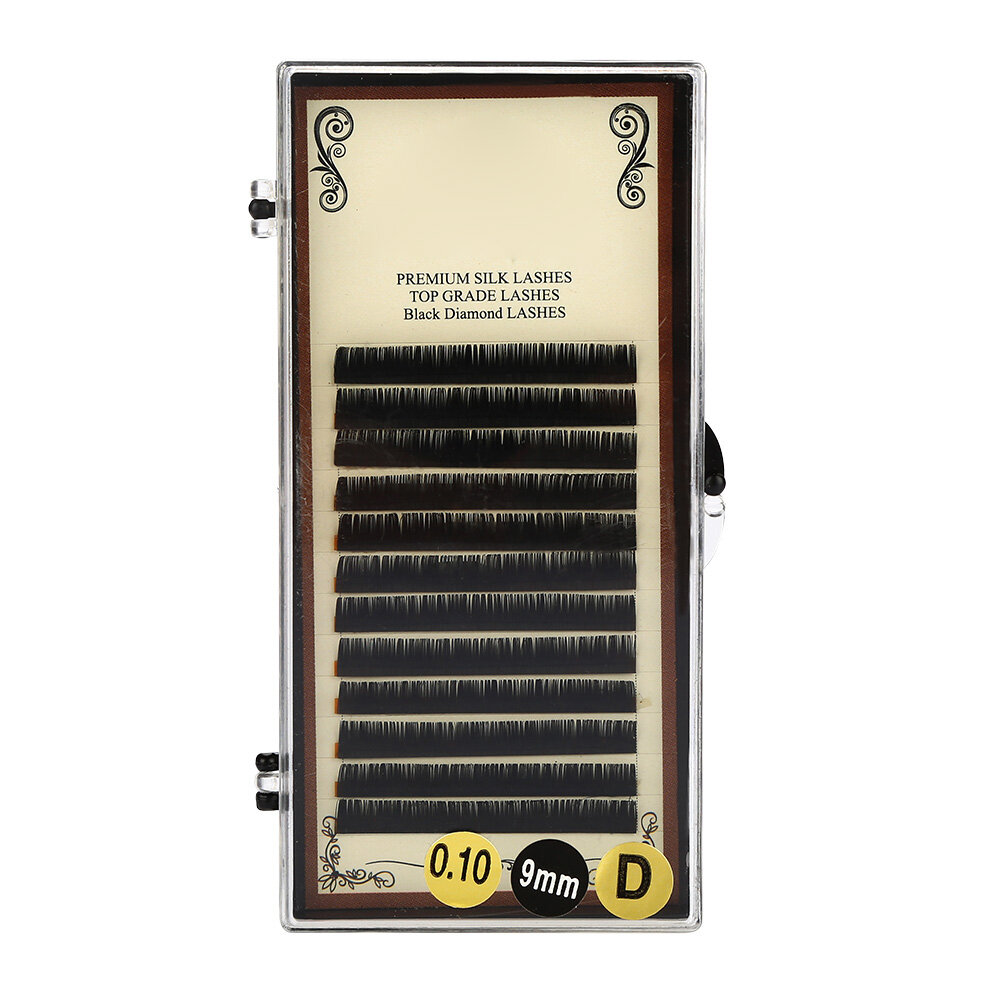 Natural Silk Protein False Eyelashes Dense Thick Fake Eye Lashes Extension Makeup Tool 9mm