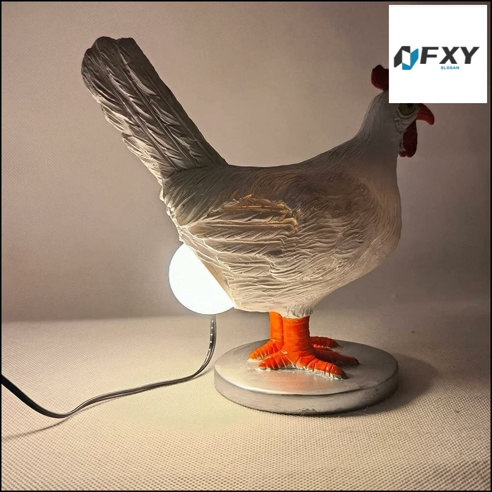 Ночник "Курица-несушка", USB, полирезин, цвет белый и тёплый белый