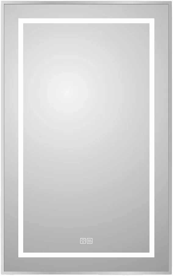 Зеркало BelBagno Kraft 80x50 со светодиодной подсветкой, с подогревом, 50 см, с сенсорным управлением, в современном стиле, зеркало настенное в ванную