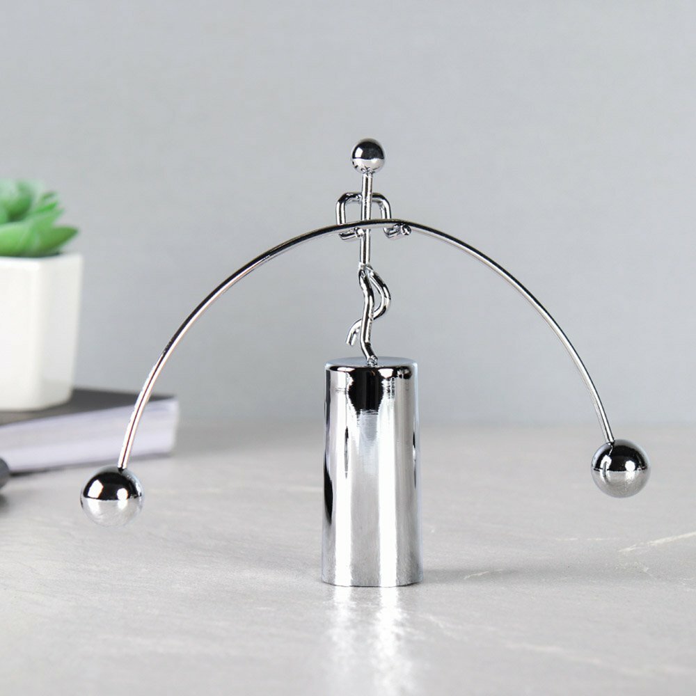 Маятник Галеон "Качель", обучающий, антистресс, металл, серебристый, 1 шт