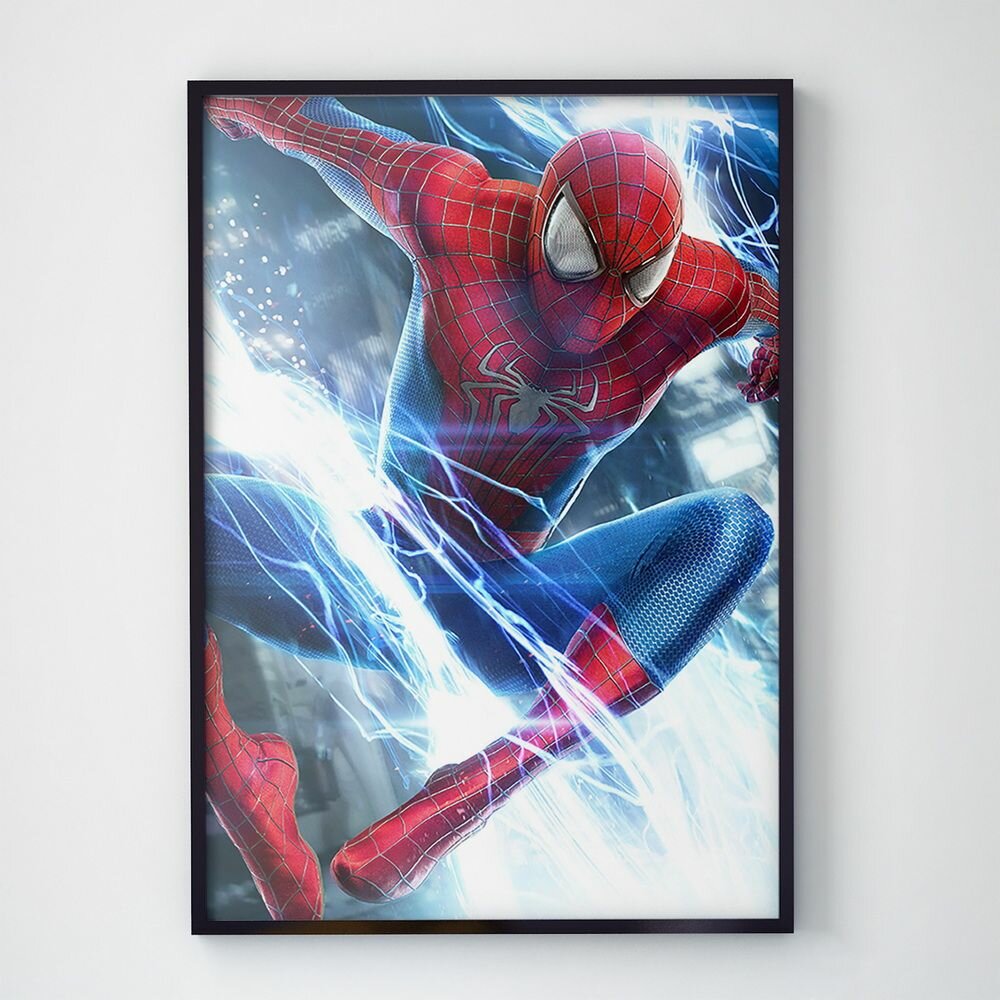 Плакат, постер Человек-Паук, Amazing Spider-Man на холсте, размер 60х84см
